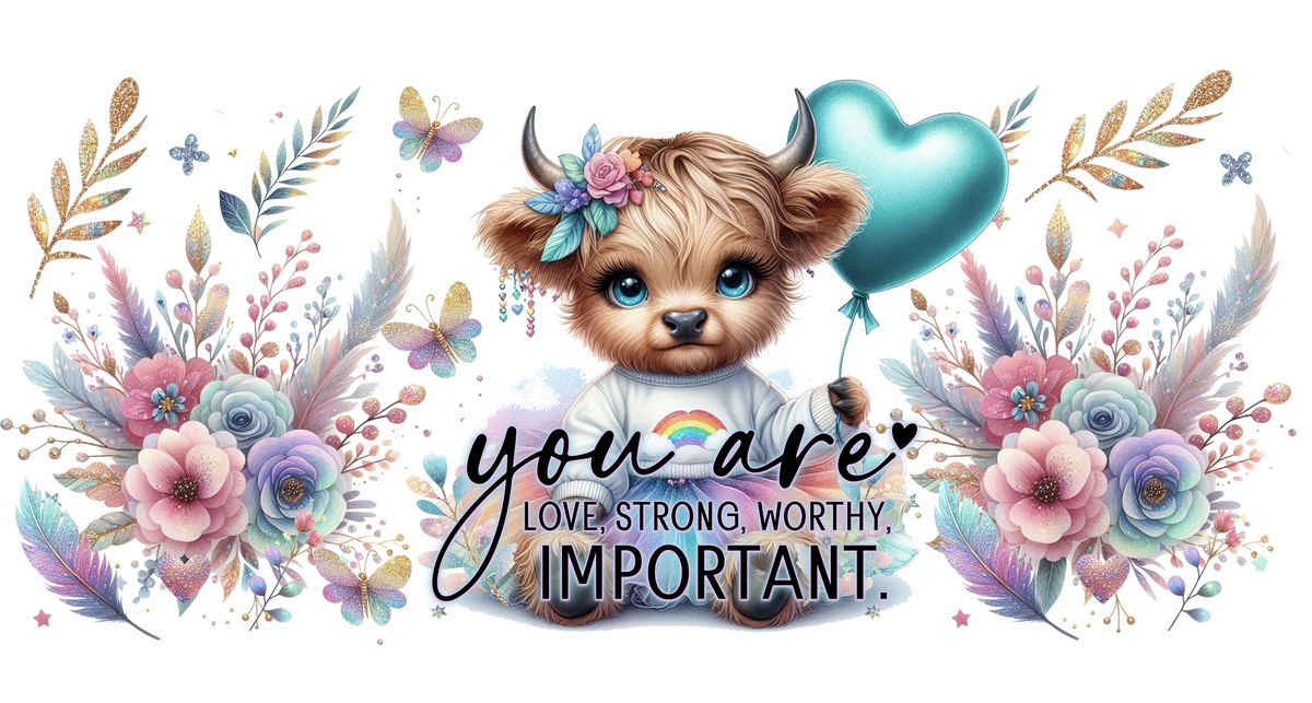 You Are Important Cute Cow UV Wrap| Melodylicious