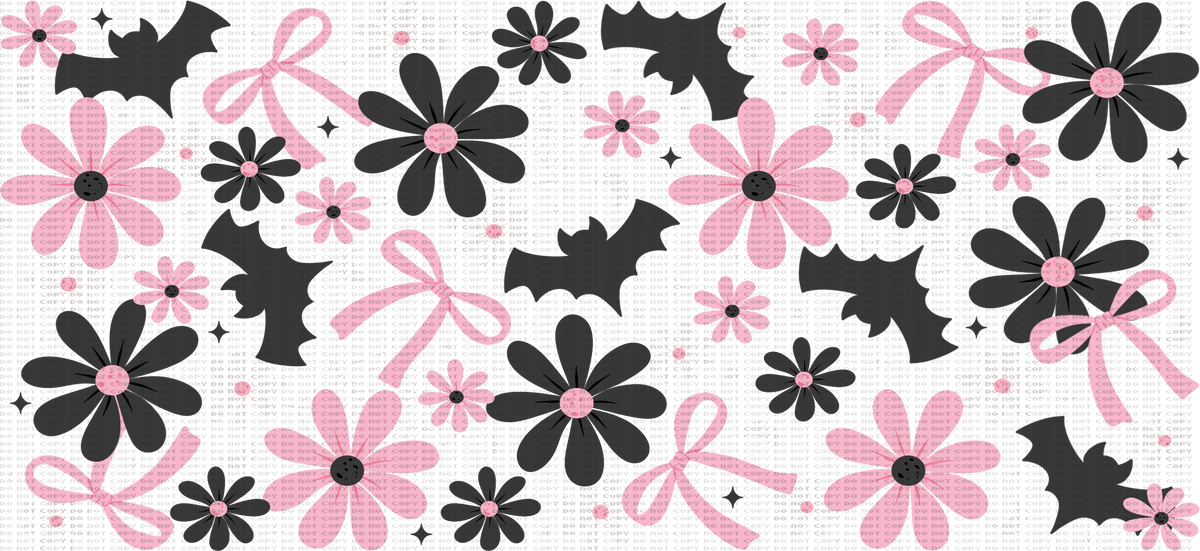 Pink Floral Bats UV Wrap| Melodylicious